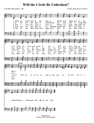 Will the Circle Be Unbroken? History of a Song - The Birthplace of ...